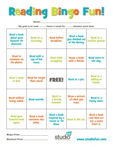 Reading Bingo for Kids - Studio Fun International