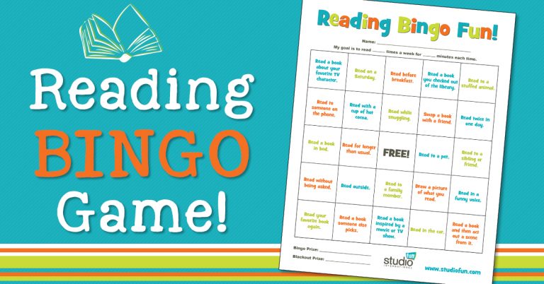 Reading Bingo for Kids - Studio Fun International