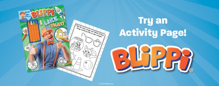 Enjoy Coloring, Matching, and More with Blippi Activity Sheets ...