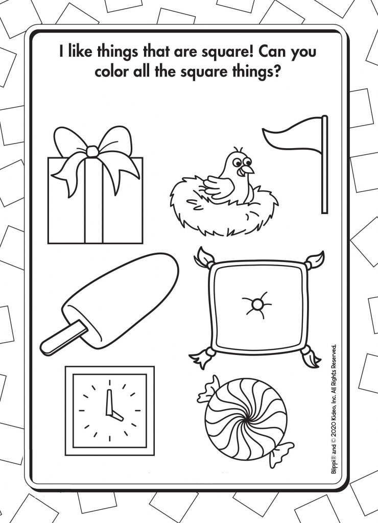 Enjoy Coloring, Matching, and More with Blippi Activity Sheets ...
